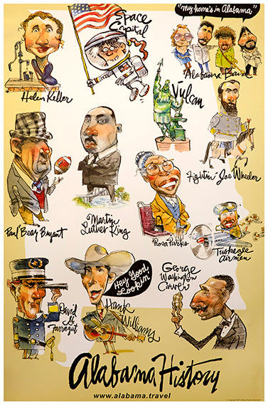 Alabama History Poster – Official Alabama Store